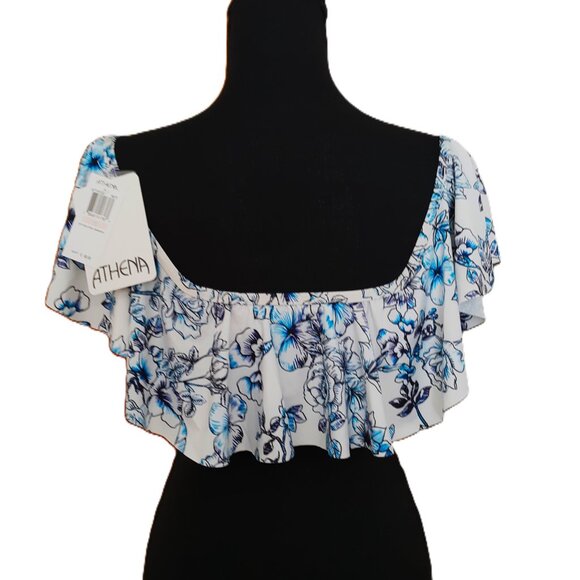 Athena | Swim | Athena Padded Bandeau Crop Top Size 8 | Poshmark